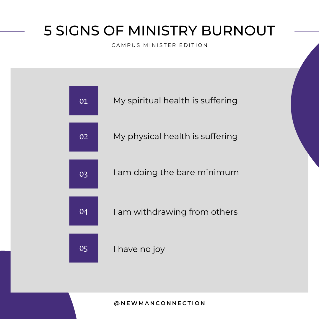 5 signs of ministry burnout